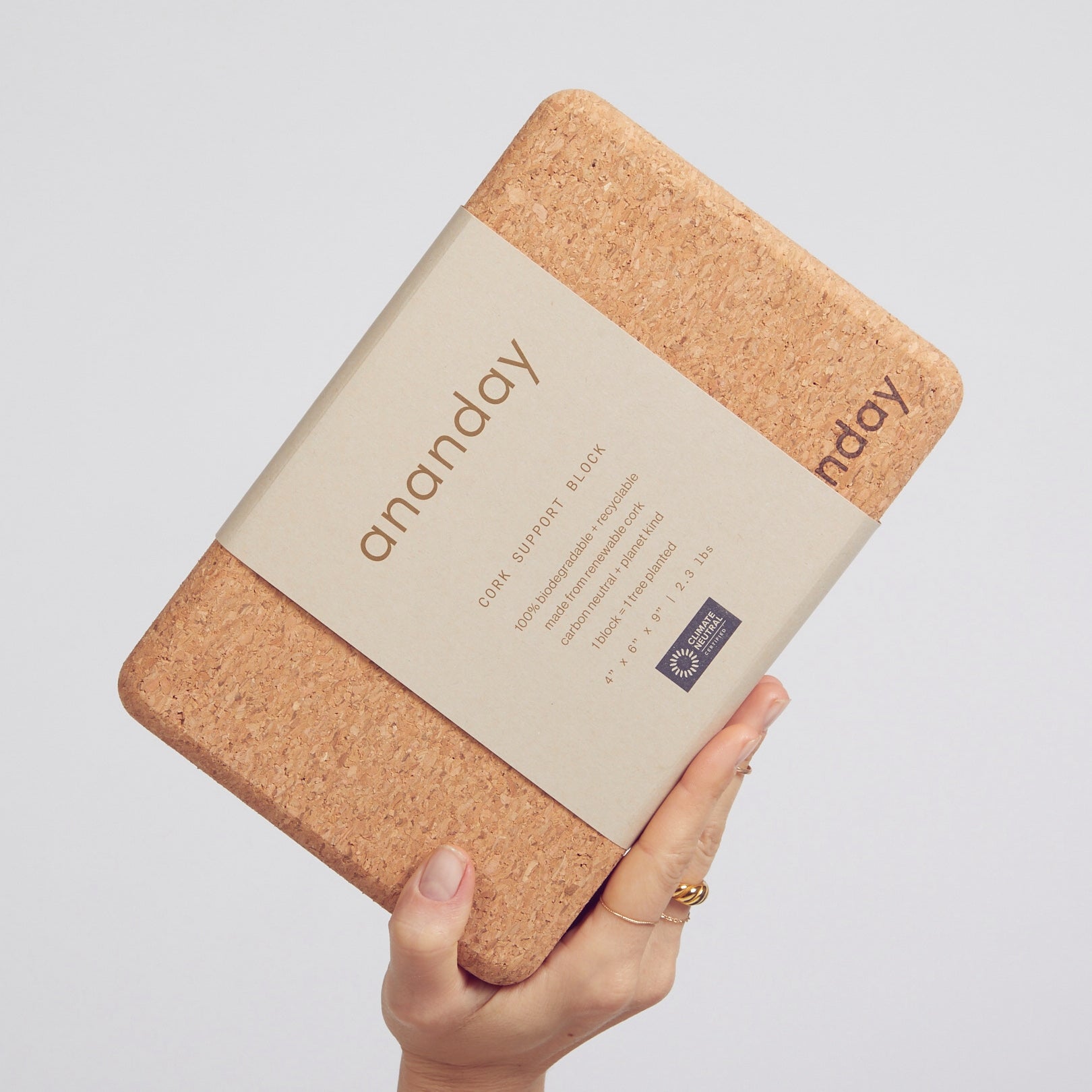 Ananday Cork Yoga Block